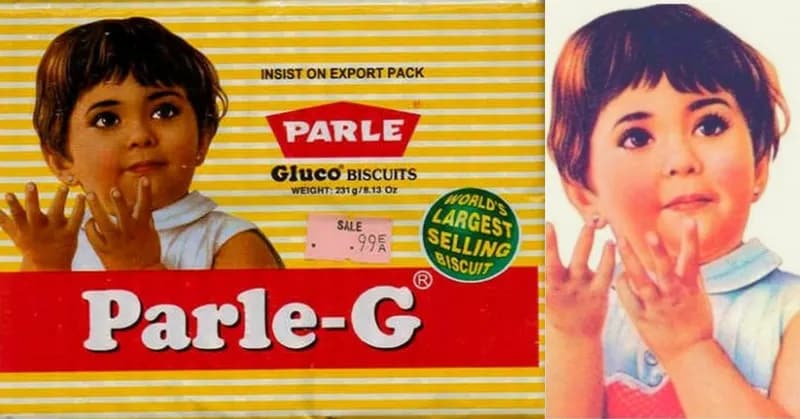 Who is the girl who features on the wrapper of Parle-G biscuit?